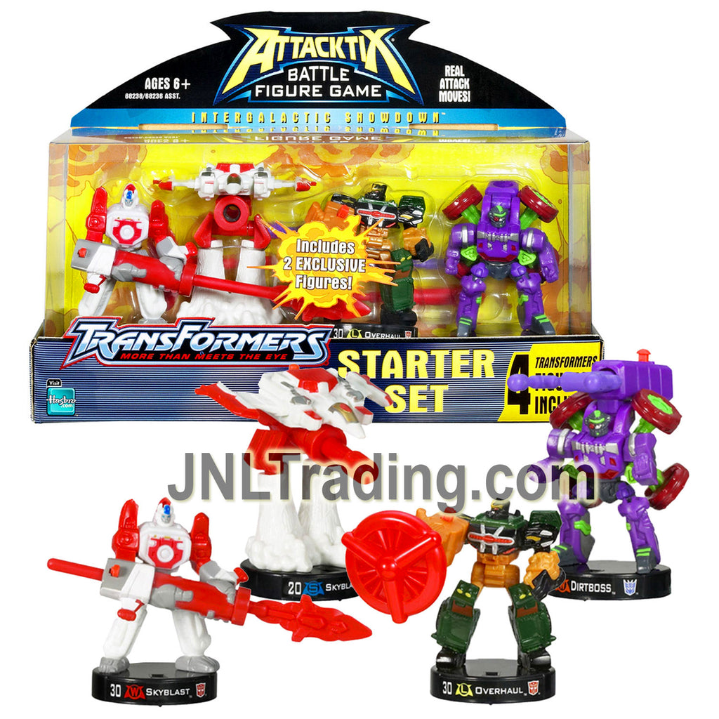 Year 2006 Attacktix Transformers Series 4 Pack Figure Starter Set - Ro ...