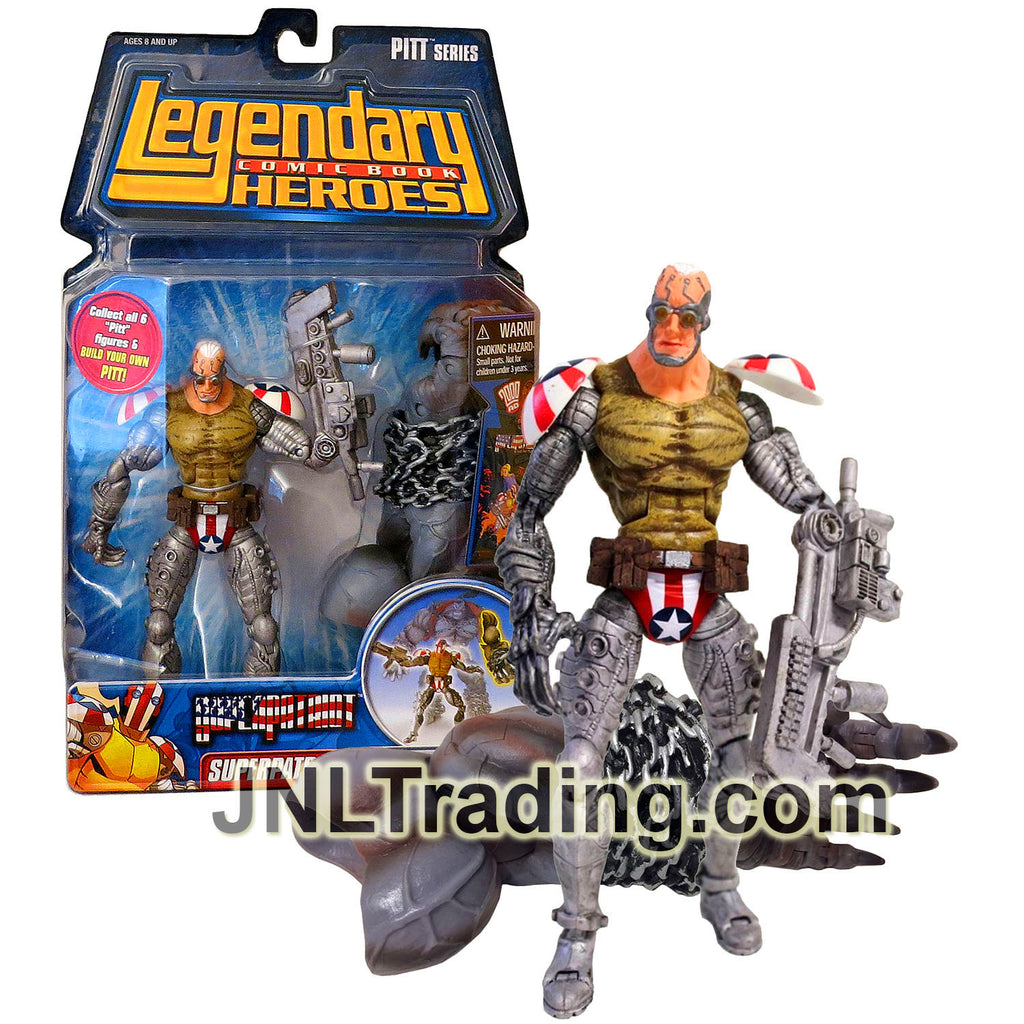 Year 2007 Comic Book Legendary Heroes Pitt Series 7 Inch Figure - Vari ...
