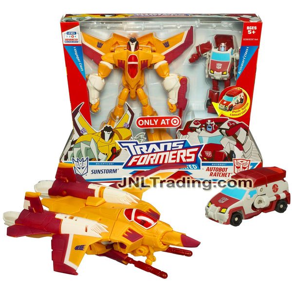 Year 2008 Transformers Animated Series Exclusive 2 Pack Figure Set - V ...