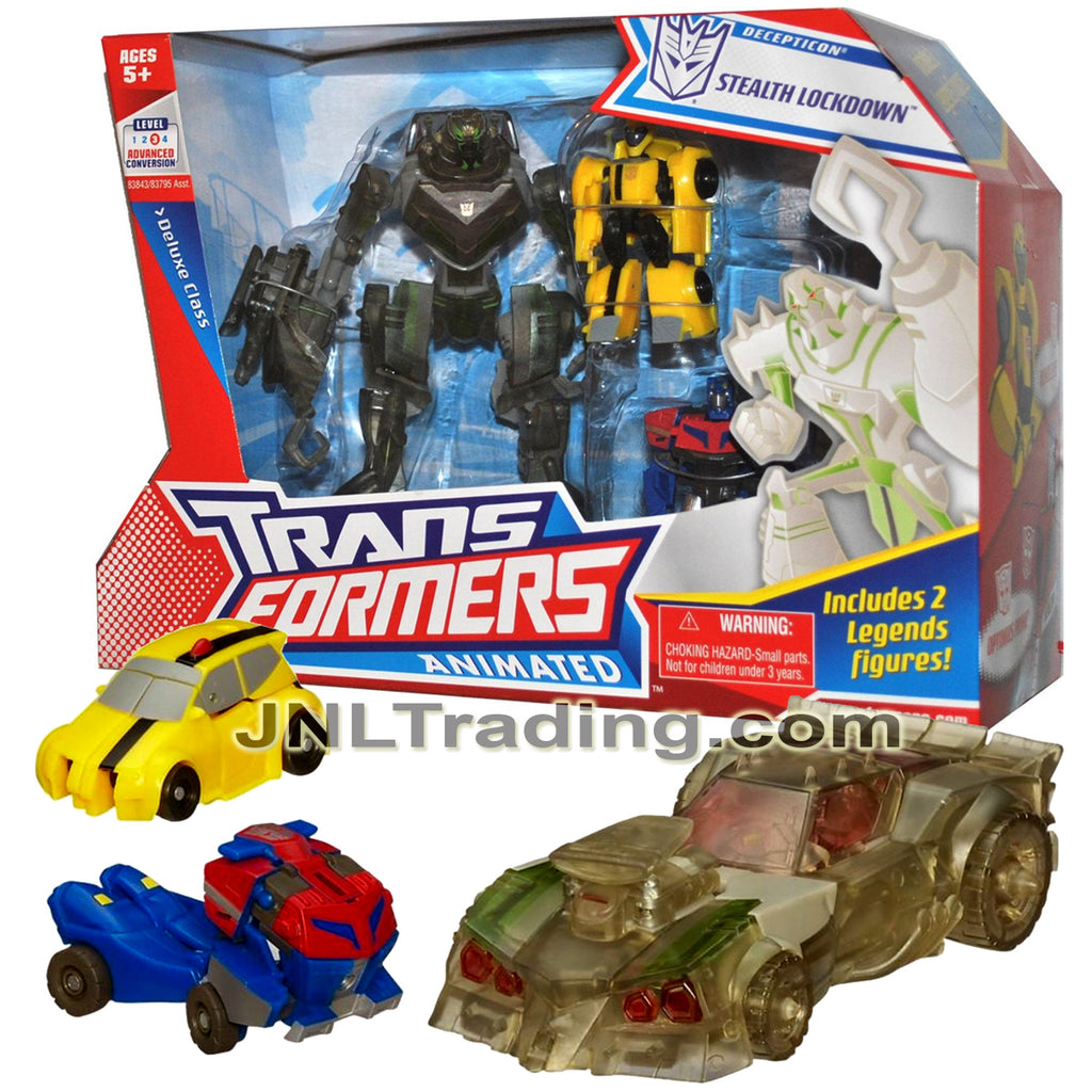 Year 2008 Transformer Animated Series Exclusive 3 Pack Figure Set - De ...
