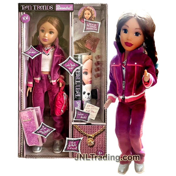 Year 2005 Teen Trends Series 17 Inch Posable Doll - DEONDRA with Close ...