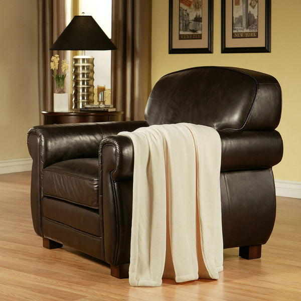 Warm Super luxurious Soft Lounge Throw Blanket Oversized Ivory 60"x70 ...