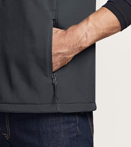 TSLA Men's Softshell Full-Zip Windbreaker TESLA Outdoor Sport Vest ...