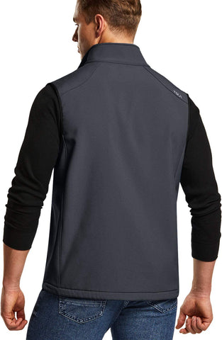 TSLA Men's Softshell Full-Zip Windbreaker TESLA Outdoor Sport Vest ...