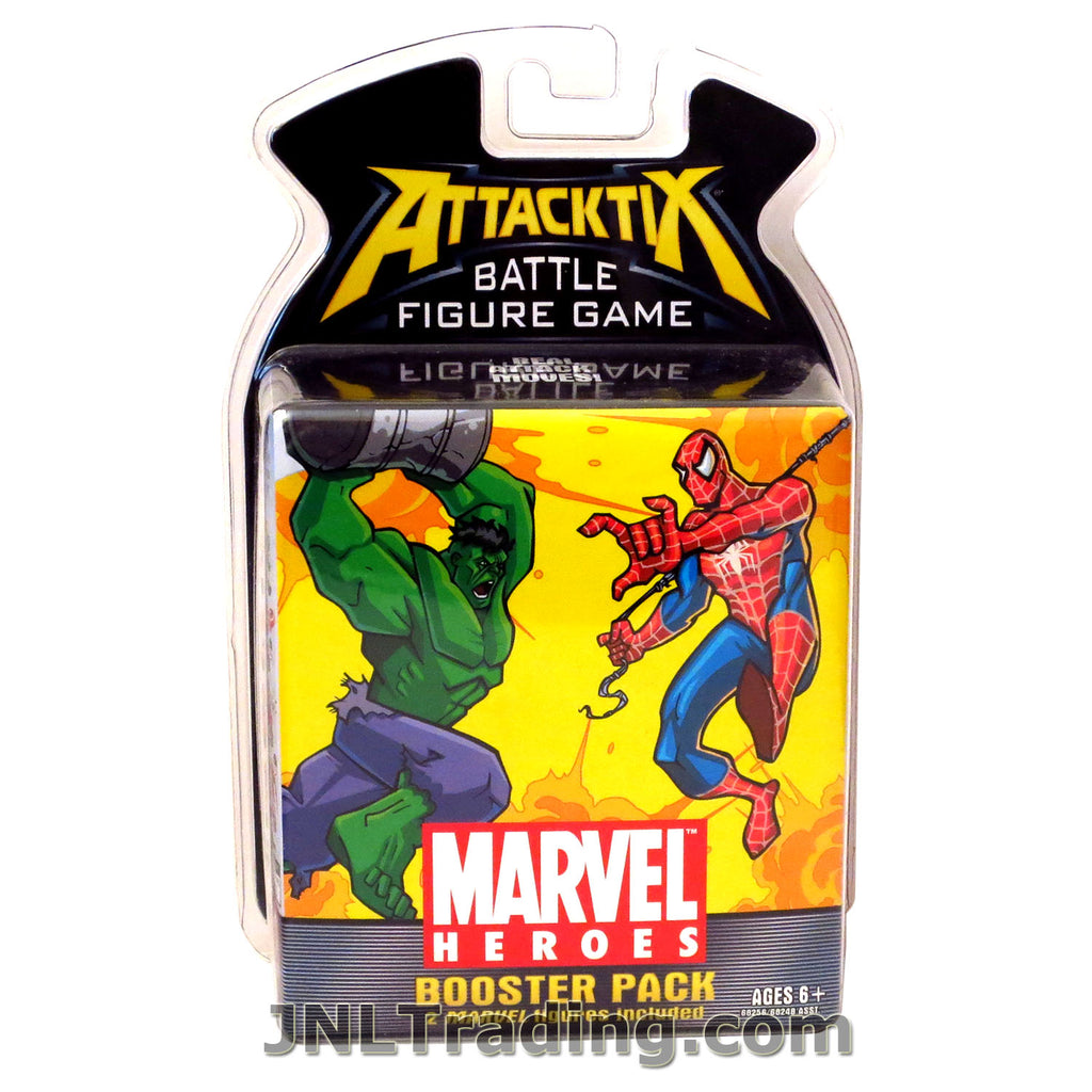 Year 2006 Attacktix Marvel Heroes Series Battle Figure Game Booster Pa ...