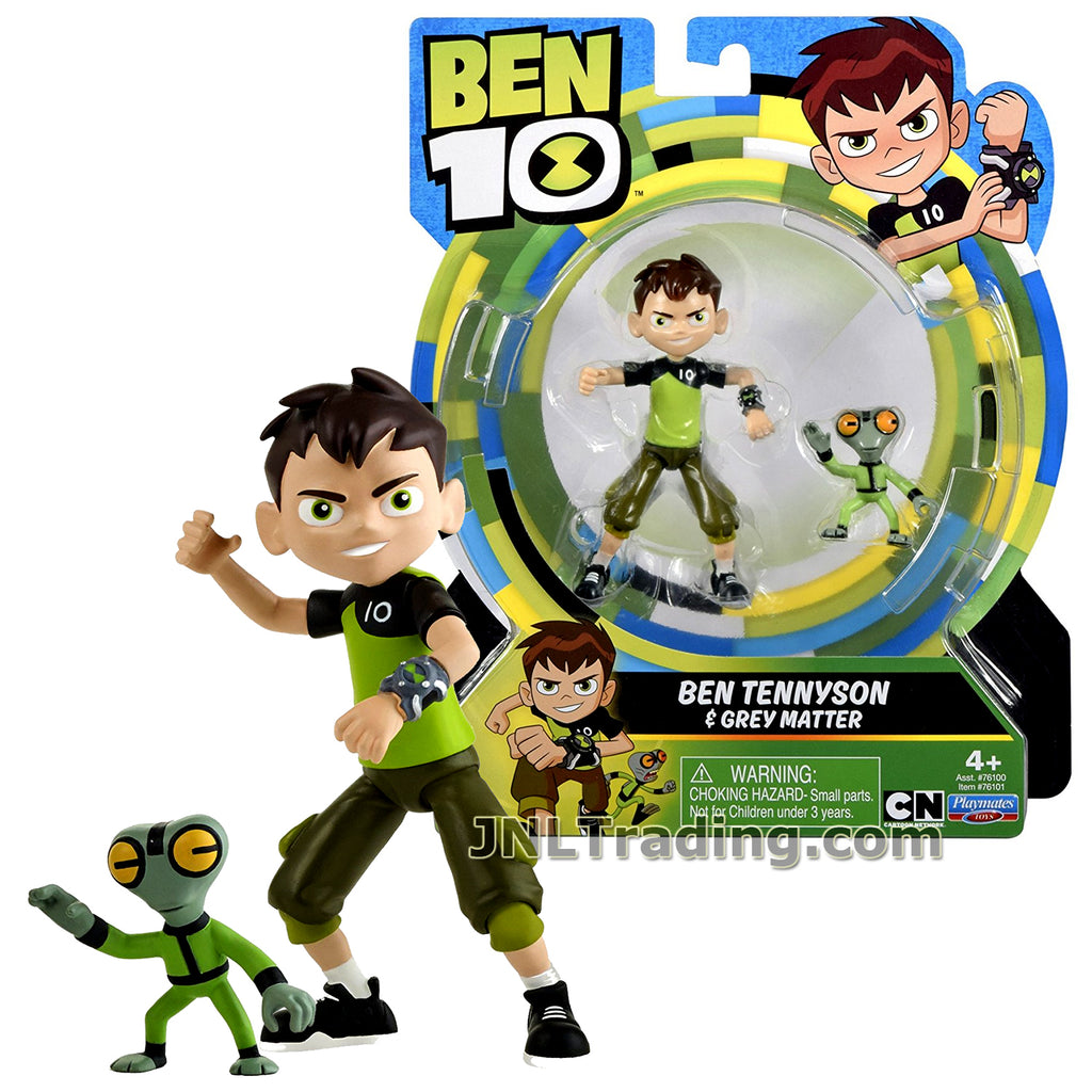 Year 2017 Ben 10 Series 4 Inch Tall Figure - BEN TENNYSON with GREY MA ...