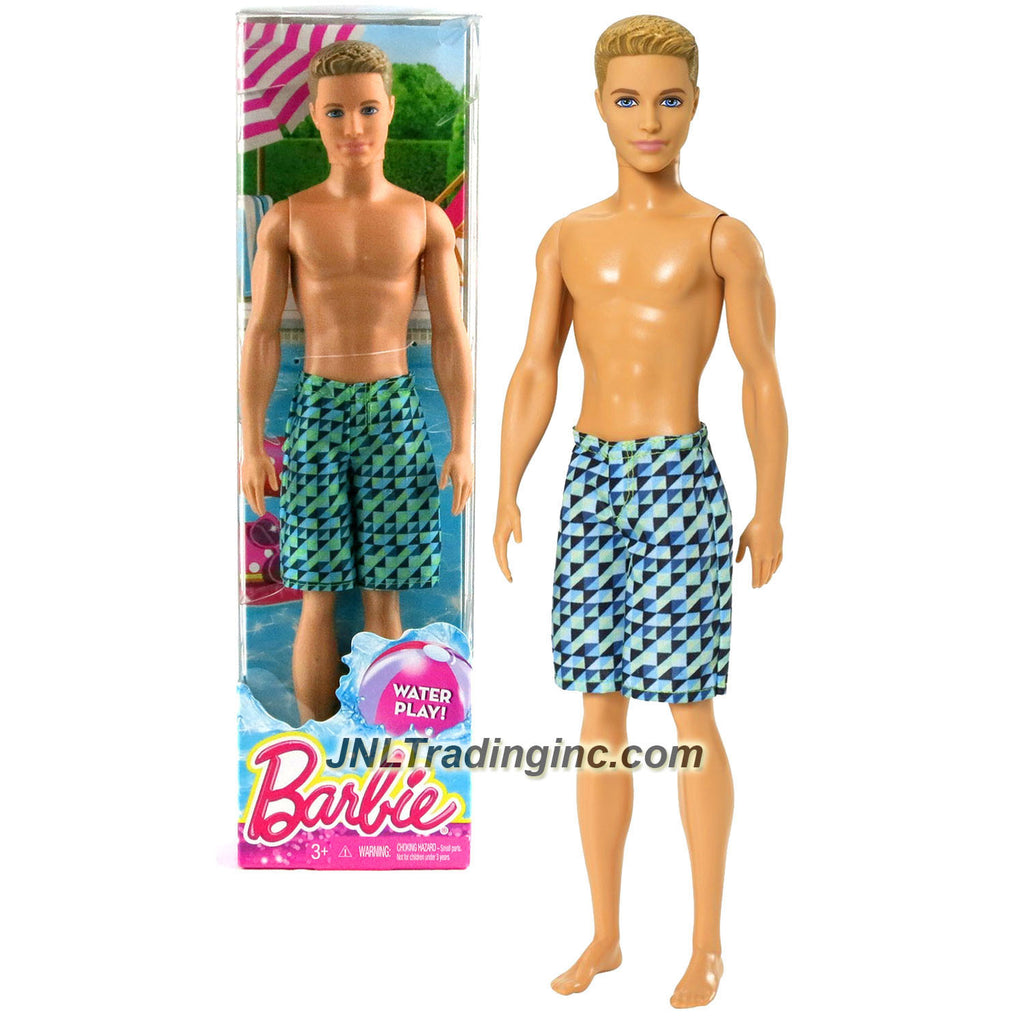 Barbie Water Play Series 12" Doll - KEN (CFF16) with Blue Color Swim T ...