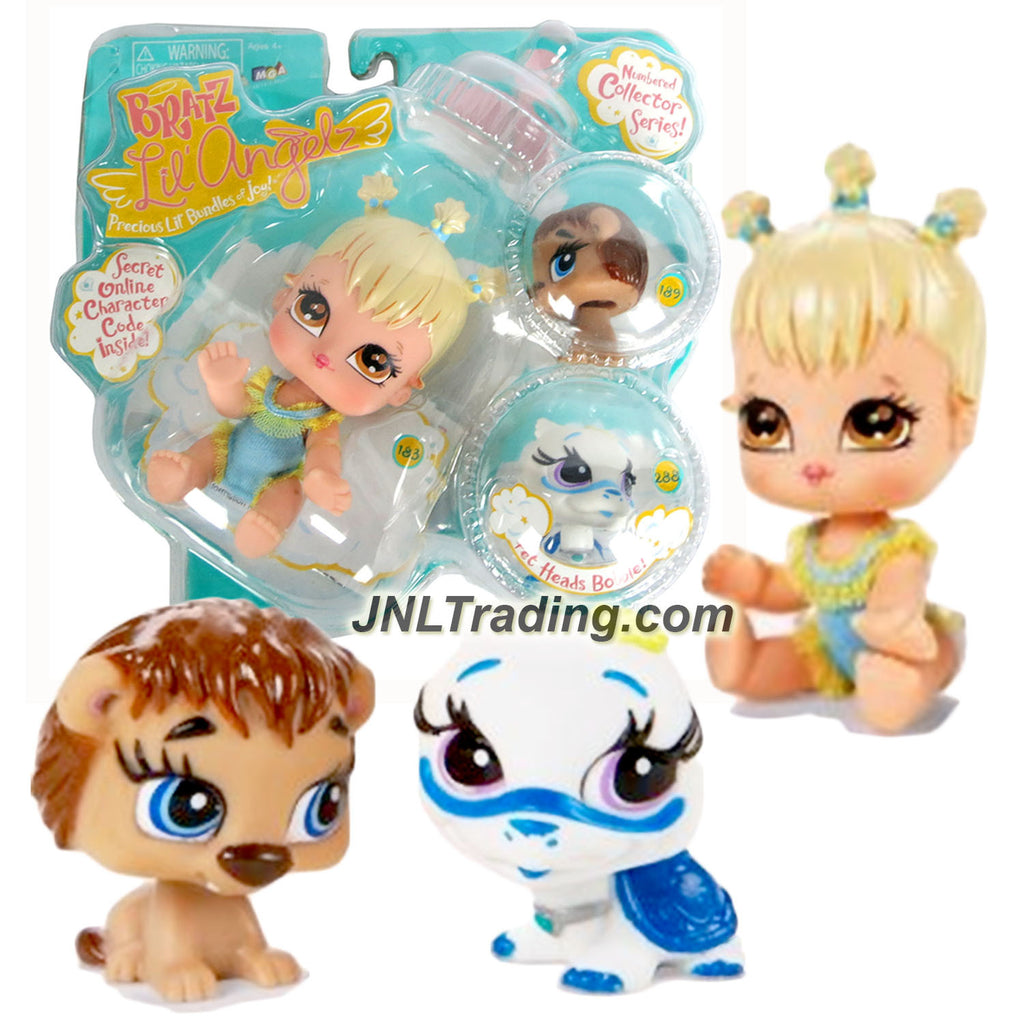 MGA Entertainment Bratz Lil Angelz Series 4 Inch Doll with 2 Pets Set ...