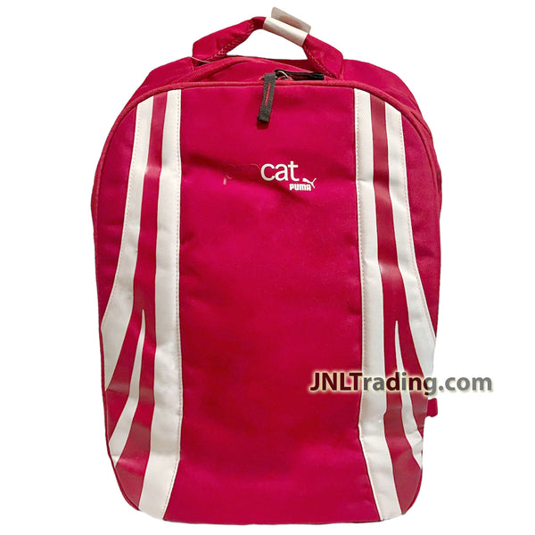 PUMA PROCAT Cool Trendy Red Backpack with 2 Compartments, 2 Side Pocke ...
