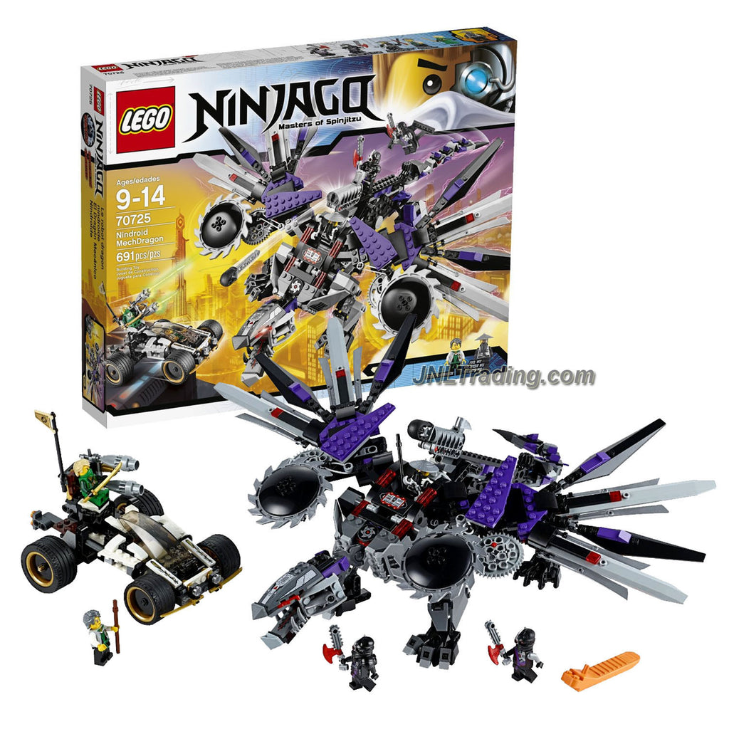 Year 2014 Lego Ninjago Series 70725 - NINDROID MECHDRAGON with Nya's C ...