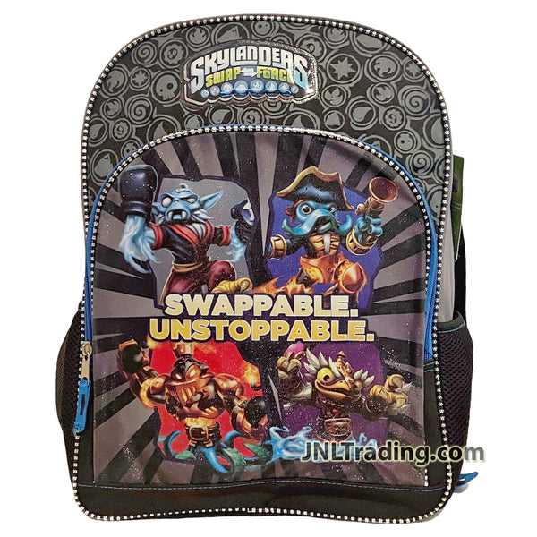 Skylanders Swap Forces Swappable Unstoppable School Backpack with 2 Co ...