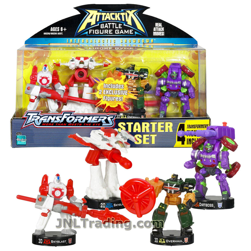 Year 2006 Attacktix Transformers Series 4 Pack Figure Starter Set - Ro ...