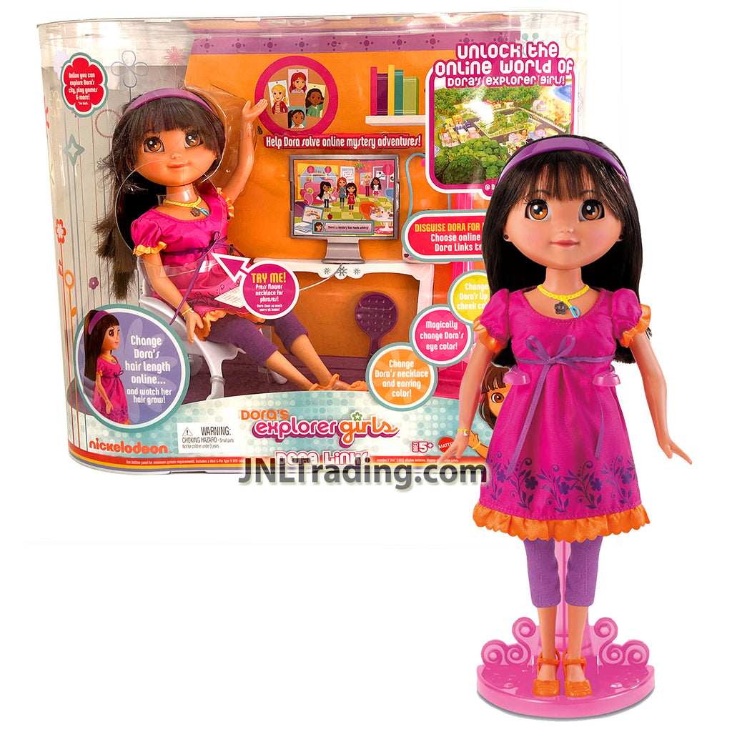 Year 2009 Dora's Explorer Girls 11 Inch Doll - DORA LINKS with Chair ...