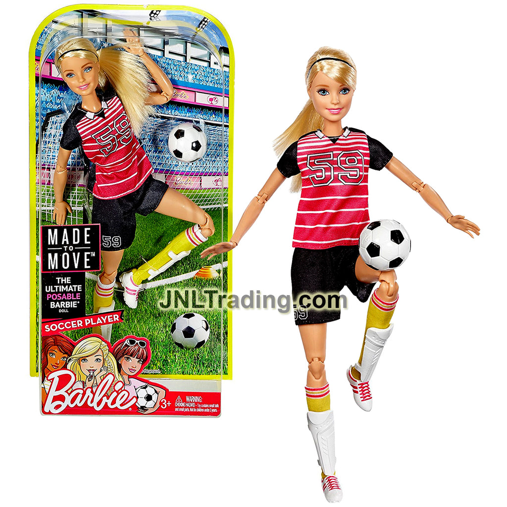 Year 2016 Made to Move Series 12 Inch Doll - Caucasian SOCCER PLAYER B ...