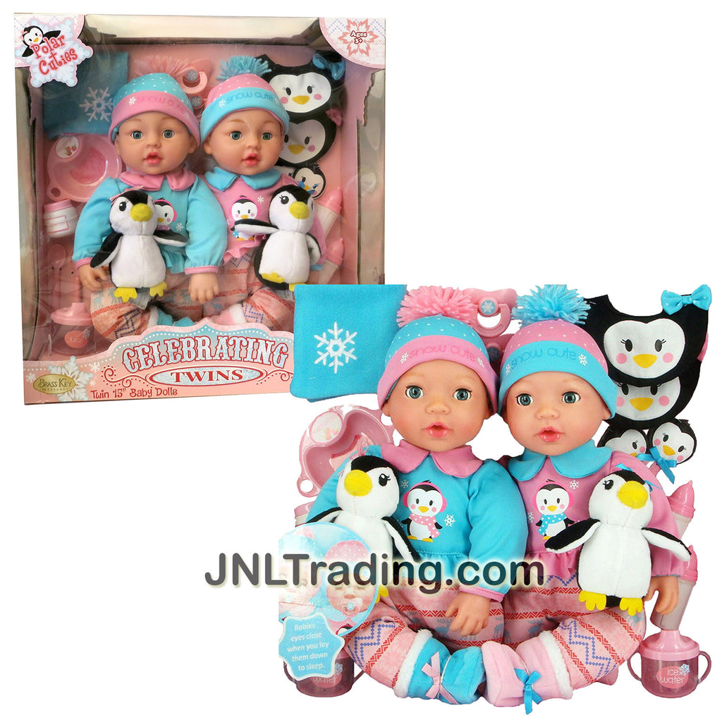 Brass Key Year 2016 Celebrating Twins Series 15 Inch Tall Baby Doll ...