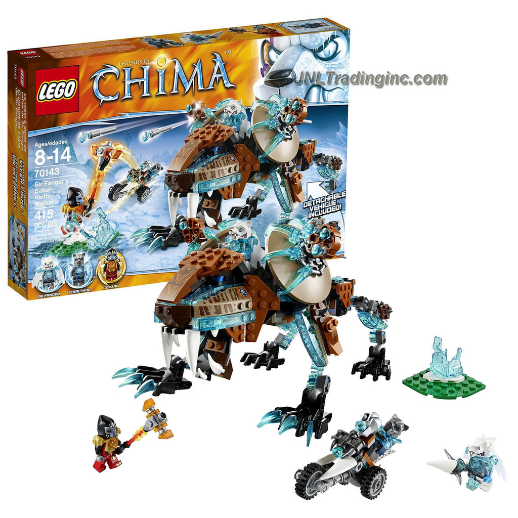 Year 2014 Lego Legends of Chima 70143 - SIR FANGAR'S SABER-TOOTH WALKE ...