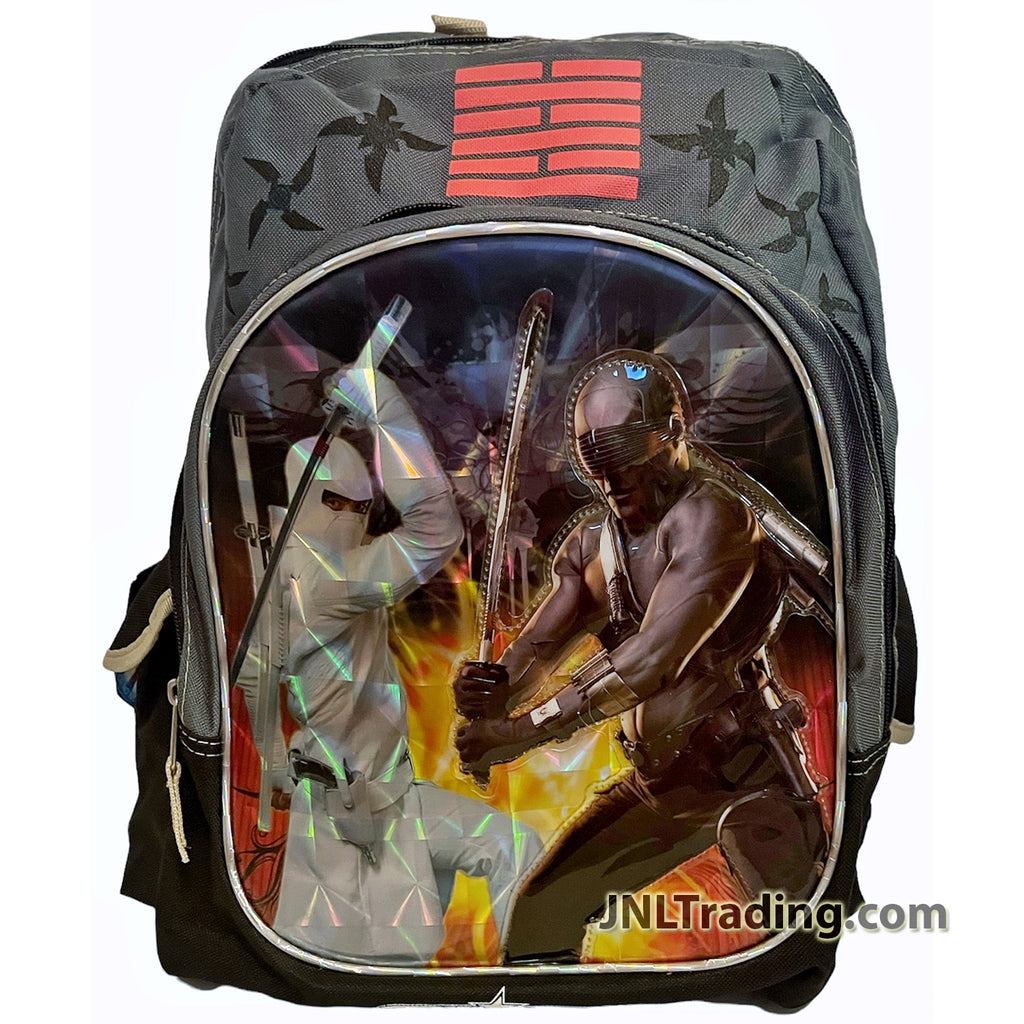 GI JOE The Rise of Cobra Snake Eyes and Storm Shadow Backpack with 2 C ...